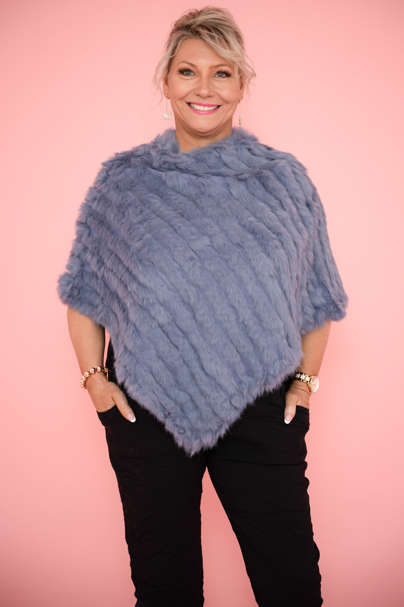 Rabbit Poncho | Blue – DonnaDonna.com.au