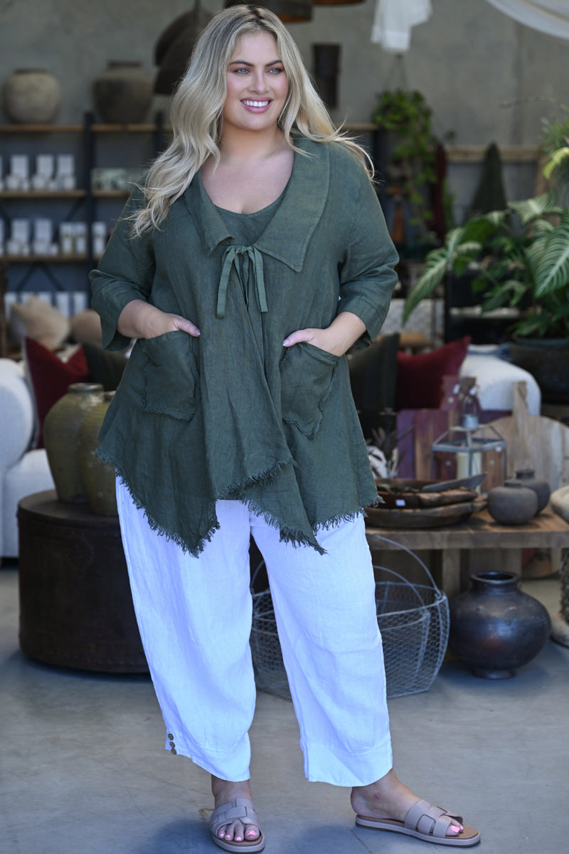 Jaylo Jacket | Khaki – DonnaDonna.com.au