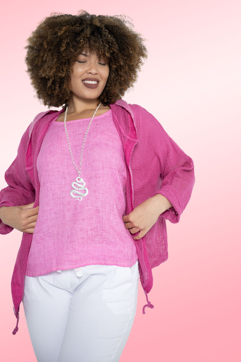 Juzzy Jacket | Fuchsia – DonnaDonna.com.au