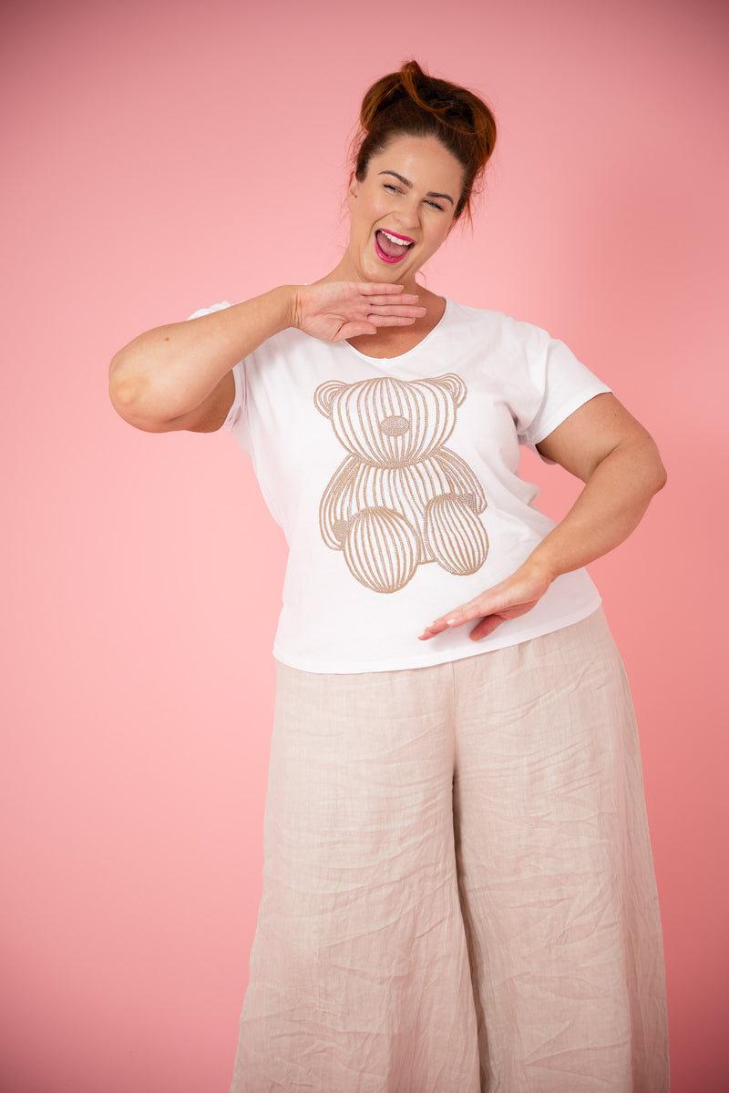 Ted Rhinestone Tee – DonnaDonna.com.au