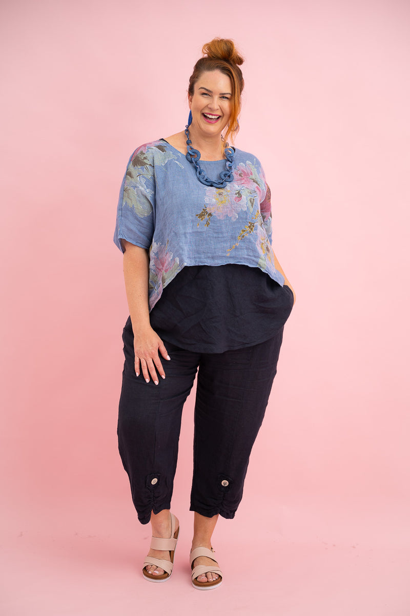 Sutti Pant | Navy – DonnaDonna.com.au