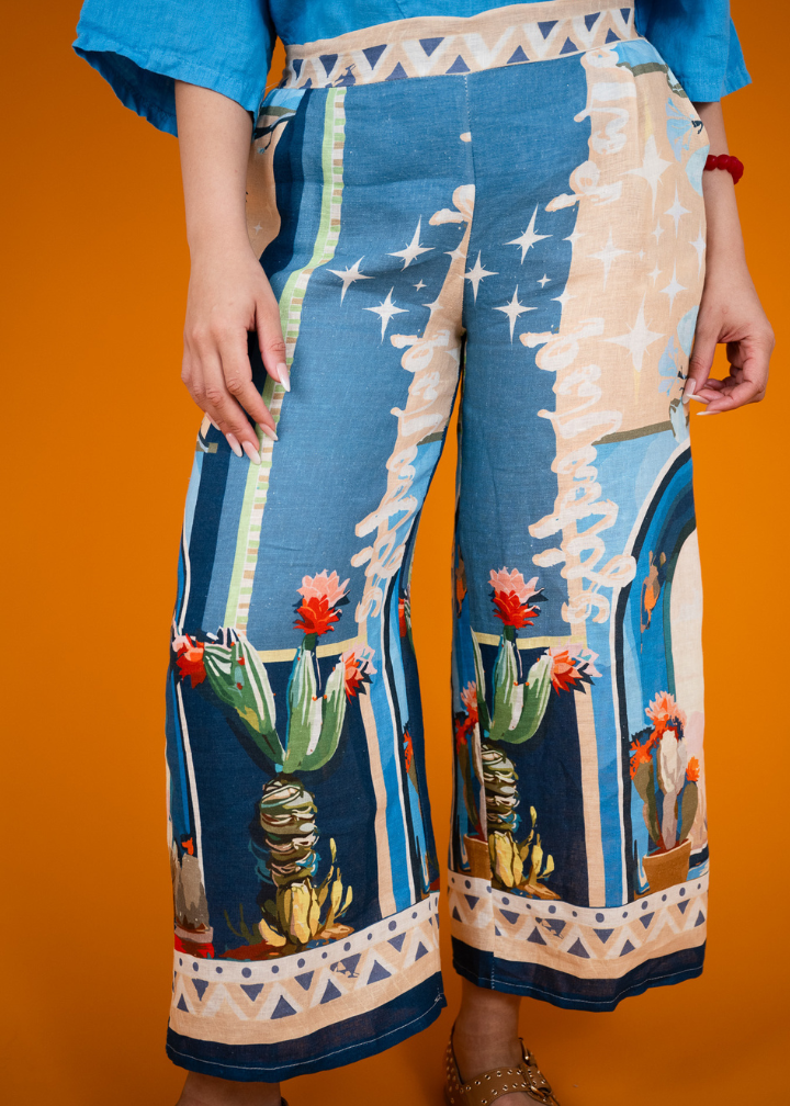 Blue Arizona Print Pants – DonnaDonna.com.au