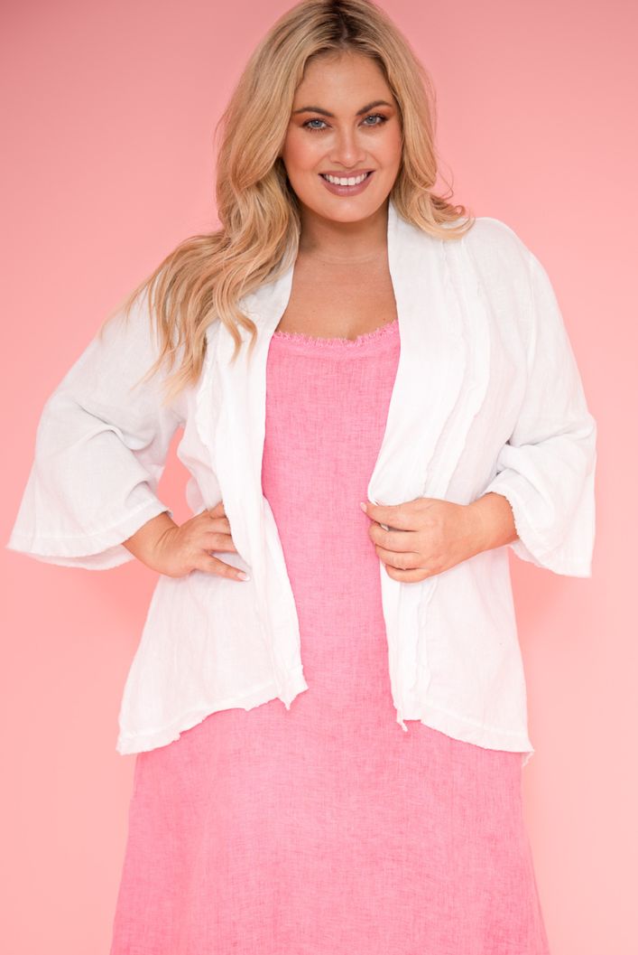 Flow Jacket | White – DonnaDonna.com.au
